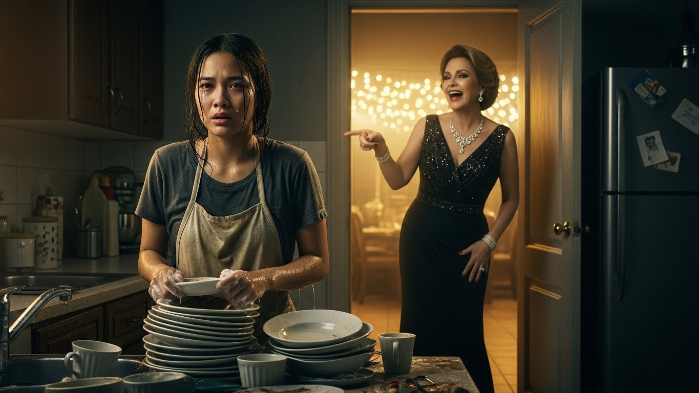 PINILIT NG MATAPOBRENG BIYENAN ANG MANUGANG NIYA NA MAGHUGAS NG PINGGAN SA PARTY DAHIL "ALIPIN ...